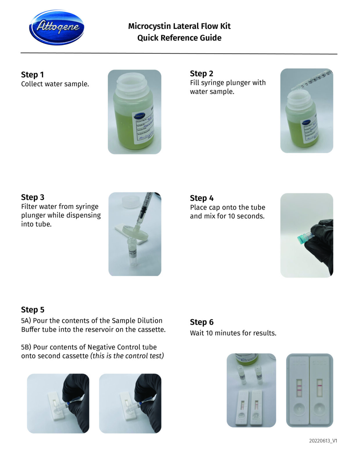 Microcystin Detection Kit (Rapid - Recreational Water) - Attogene